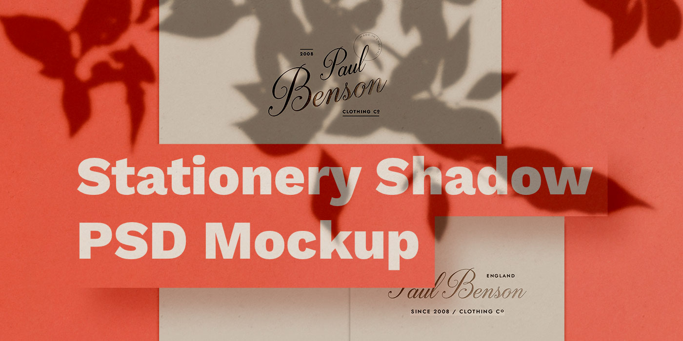 Your Astounding Shadow Stationery Mockup — The Designest