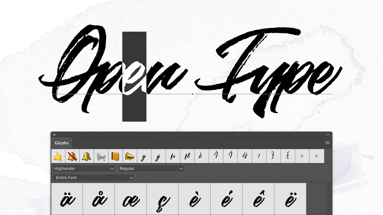 Tutorial How To Install An OTF And Use Glyphs In Photoshop Illustrator Tutorial How To Install An OTF And Use Glyphs In Photoshop Illustrator