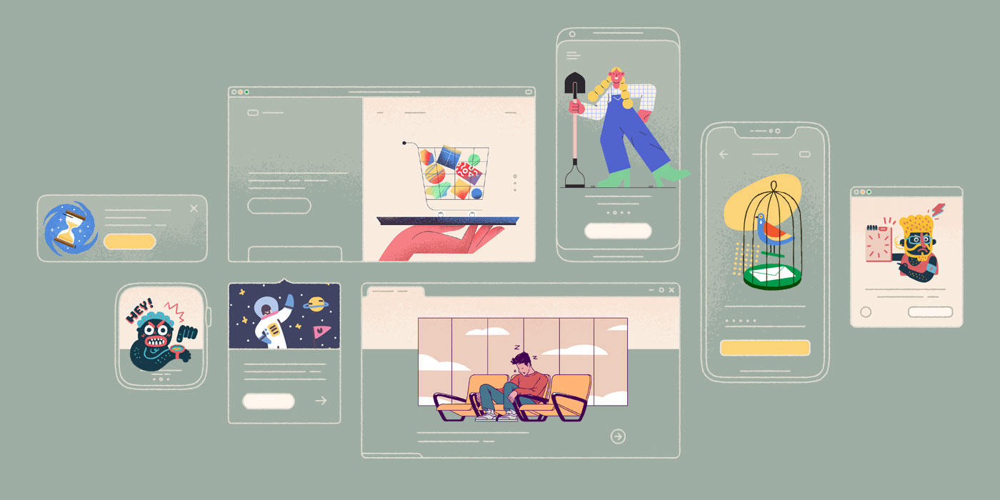 Ouch, a Free UX Illustrations Library That is Above All Expectations