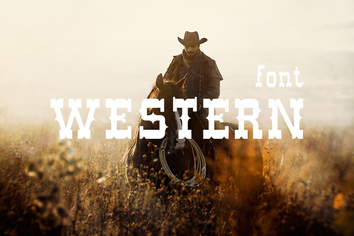 24 wild & free western fonts - The Designest