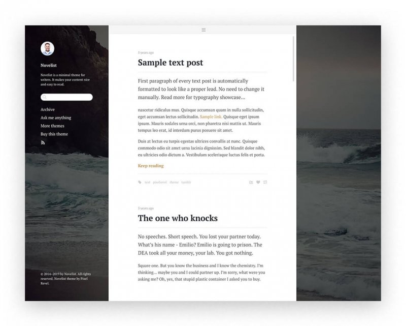 ️ 15 Simple Tumblr Themes for Writers: Free & Premium - The Designest