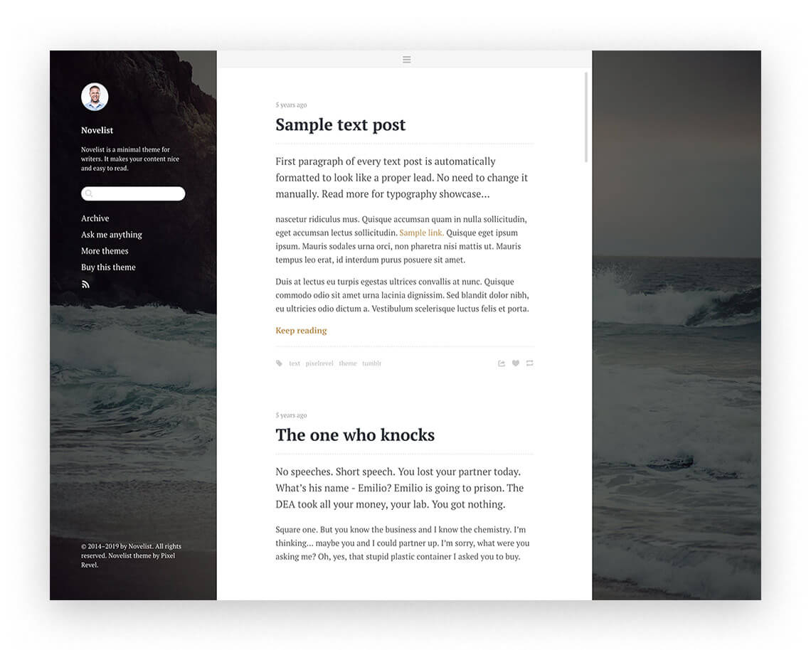 ️ 15 Simple Tumblr Themes for Writers: Free & Premium - The Designest
