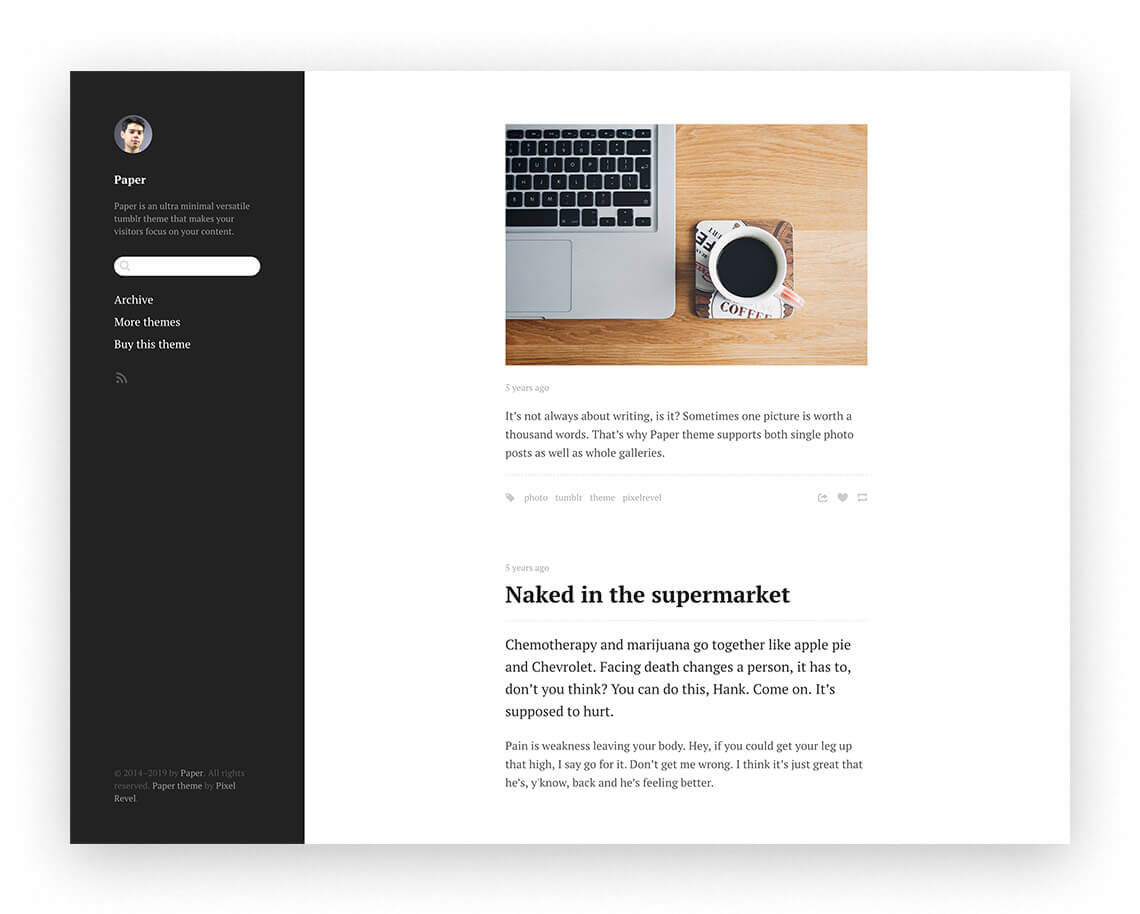 ️ 15 Simple Tumblr Themes for Writers: Free & Premium - The Designest
