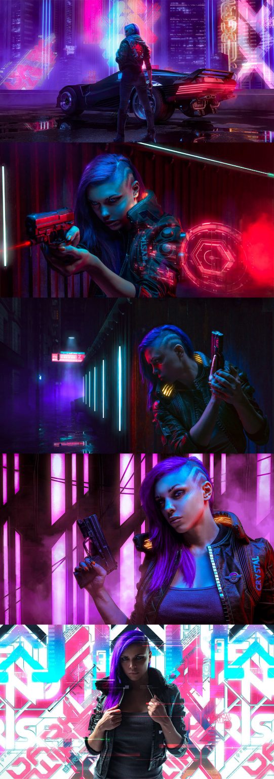 Cyberpunk 2077 Art: Retrofuturism in Beams of Neon — The Designest