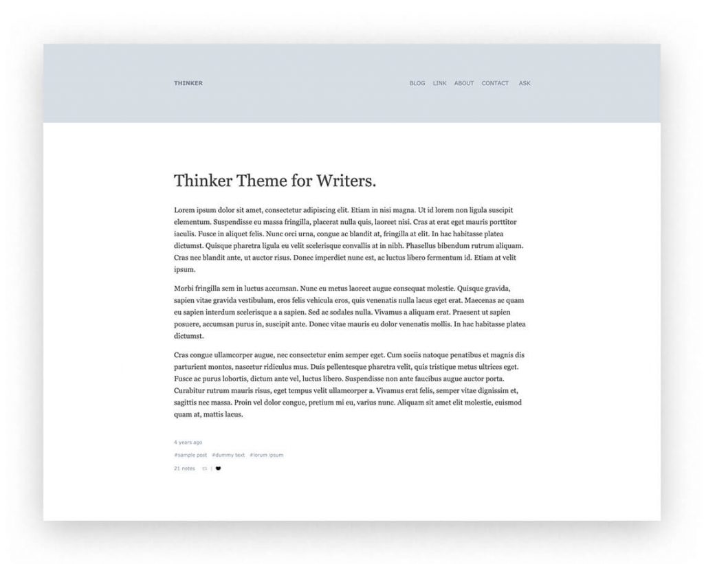 40+ Best Tumblr Themes For Writers — Free & Paid — The Designest