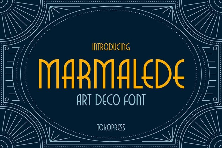 50+ Best Art Deco Fonts to Create Extravagant Designs - The Designest