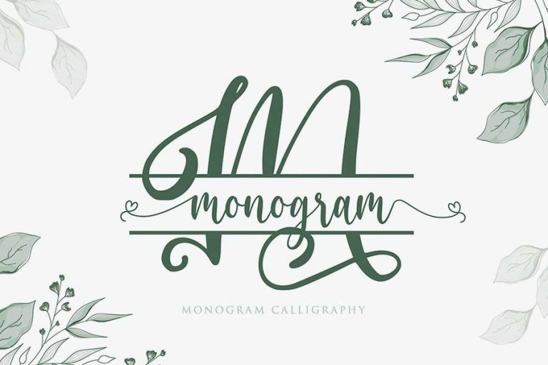 35+ Best Free Monogram Fonts: Design Like a Pro (Paid incl.)