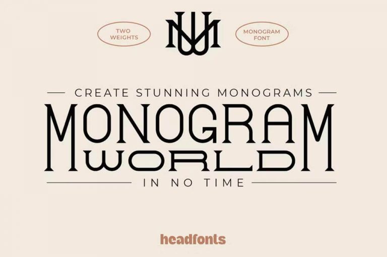 35+ Best Free Monogram Fonts: Design Like a Pro (Paid incl.)