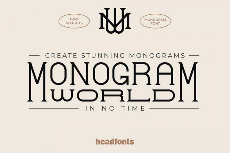 35+ Best Free Monogram Fonts: Design Like a Pro (Paid incl.)