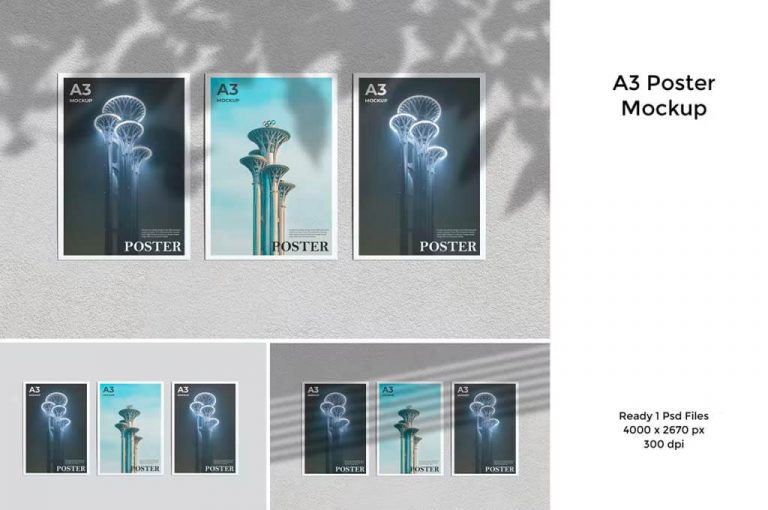 45+ Best Poster Mockup Templates (Free & Paid) - The Designest