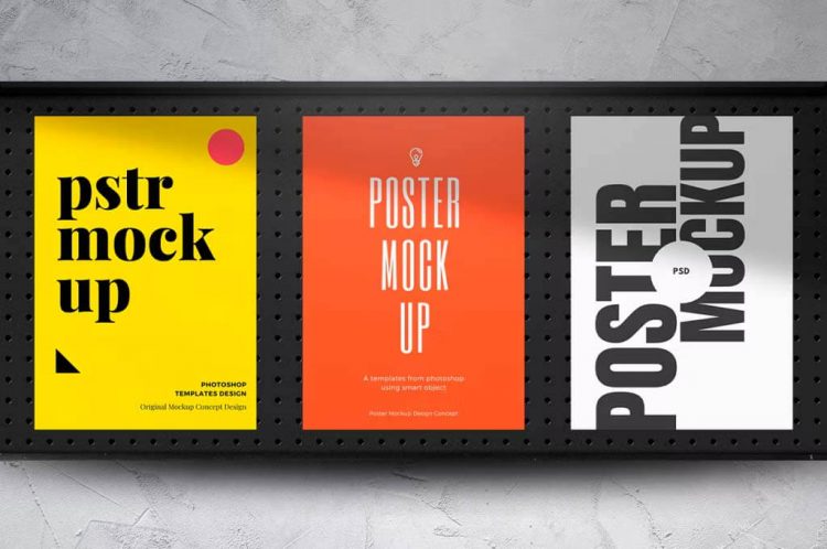 45+ Best Poster Mockup Templates (Free & Paid) - The Designest