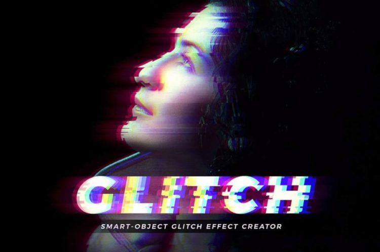 55+ Best Glitch Effects Photoshop Selection (Free & Paid)