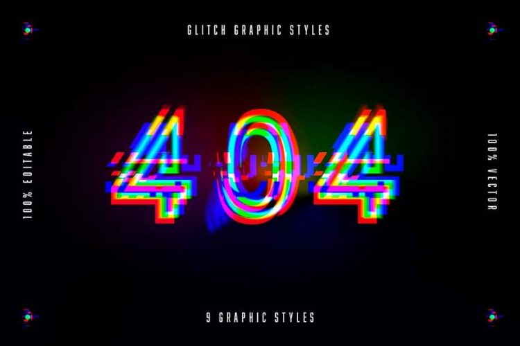 55+ Best Glitch Effects Photoshop Selection (Free & Paid)