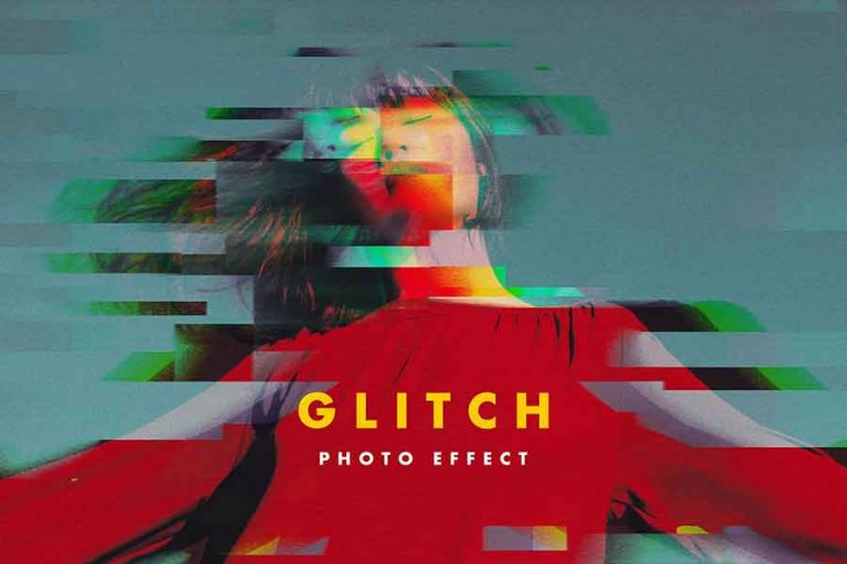 55+ Best Glitch Effects Photoshop Selection (Free & Paid)