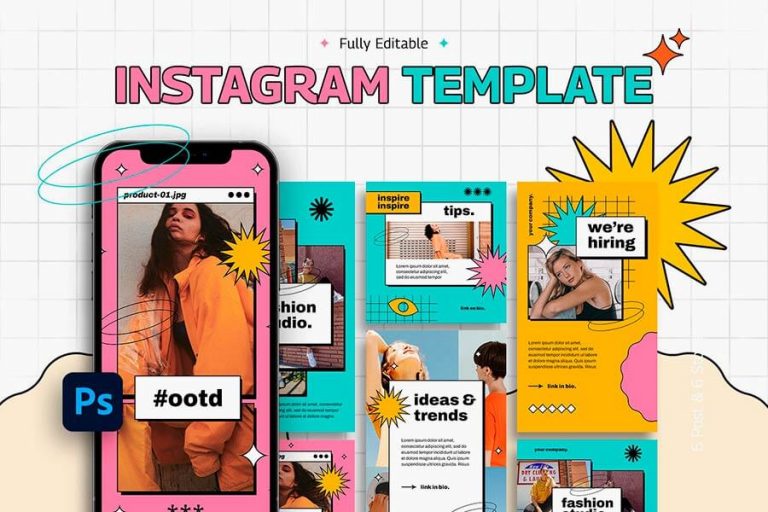 60+ Best Instagram Templates For Your Story and Profile Posts