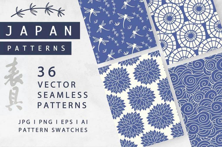 25 Best Japanese Textures with Traditional Ornaments — Free & Premium ...