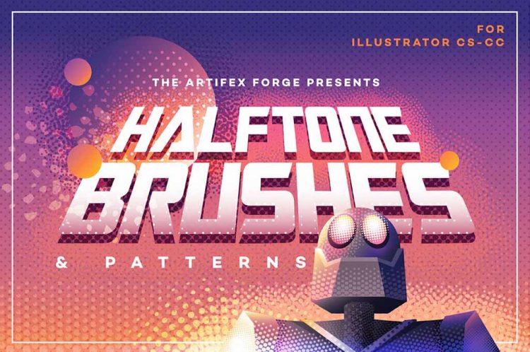 40+ Best Halftone Brushes (Photoshop, Procreate & Illustrator)