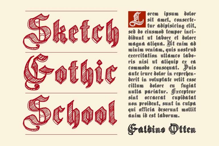 35 Gothic Fonts For Blackletter Typography Lovers — Free & Premium ...