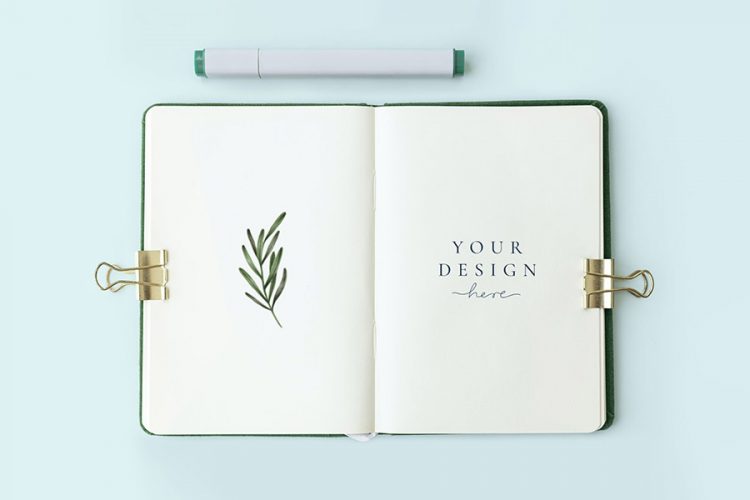 50+ Best Notebook Mockup Templates (Free & Paid) - The Designest