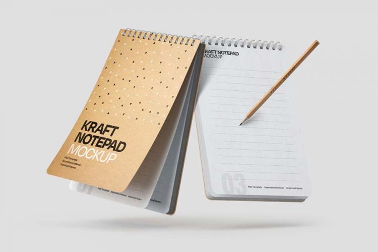 40+ Notebook Mockup Templates - The Designest