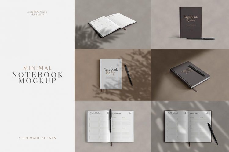 50+ Best Notebook Mockup Templates (Free & Paid) - The Designest