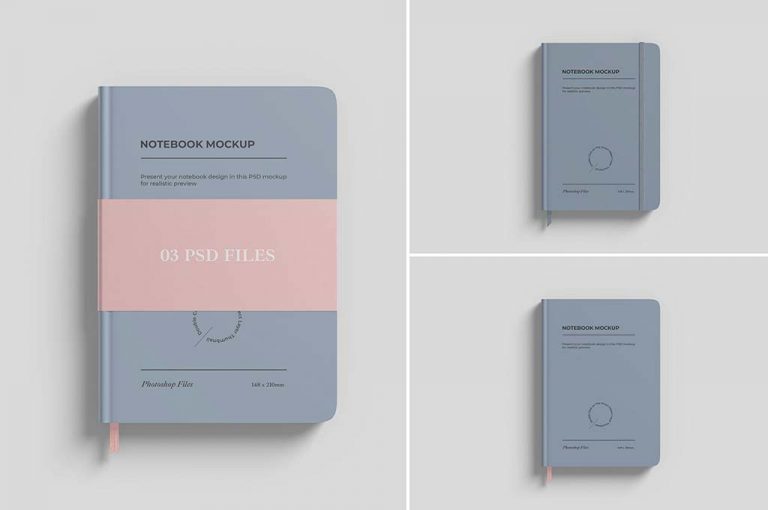 50+ Best Notebook Mockup Templates (Free & Paid) - The Designest
