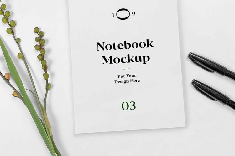 50+ Best Notebook Mockup Templates (Free & Paid) - The Designest
