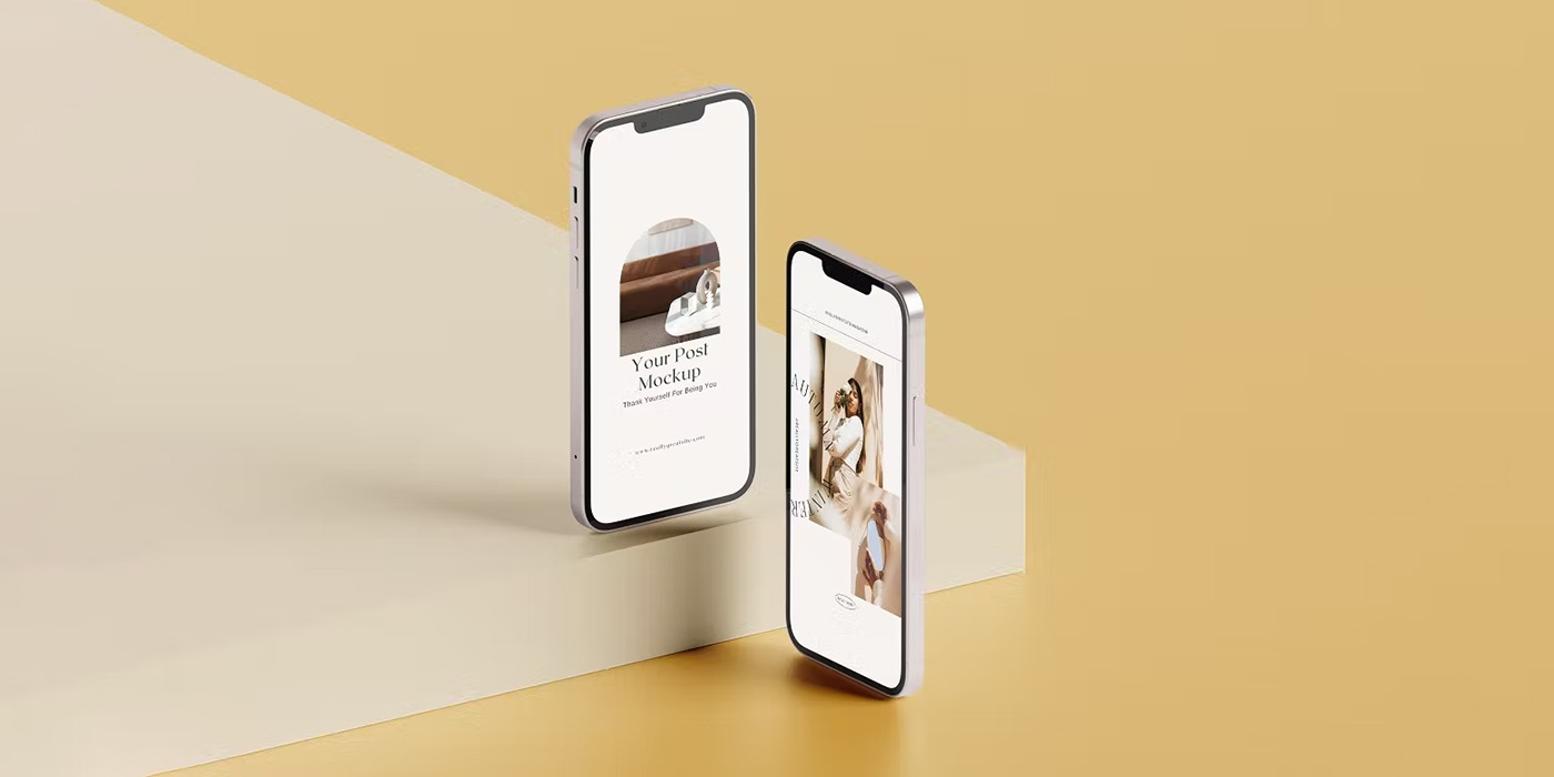 50+ Best Free iPhone Mockup Templates 📱 - The Designest