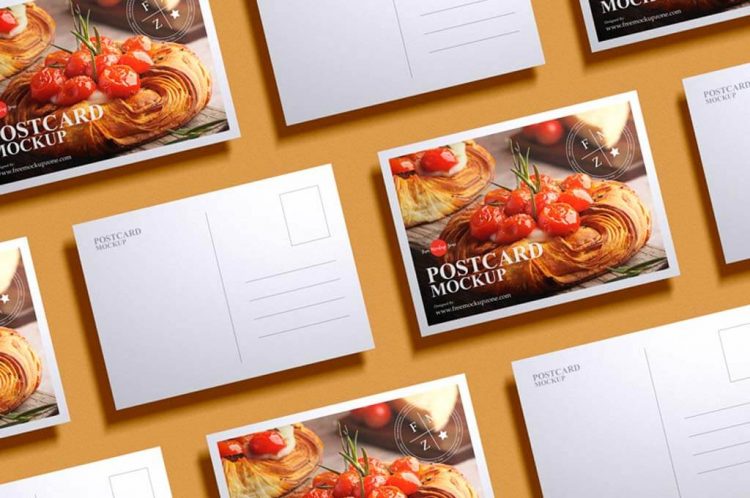 50+ Postcard Mockup Templates (Vertical, A5, A6, 4x6 and More)
