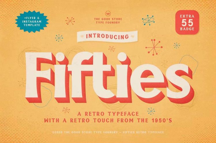 60+ Best Retro & Vintage Fonts: Free & Paid Typography