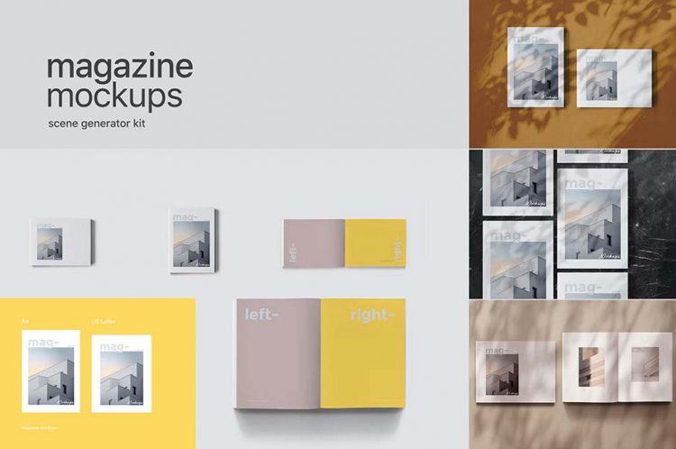 65+ Best Magazine Mockup Templates (Free & Paid) - The Designest