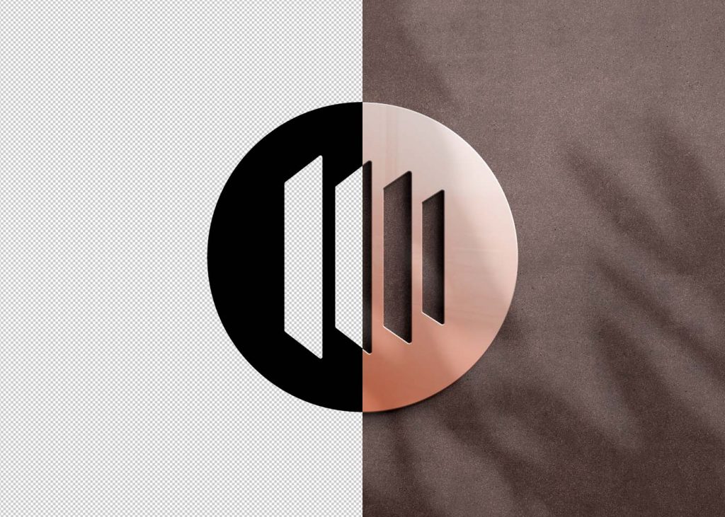 Free Bronze Logo Sign Mockup (PSD) — The Designest