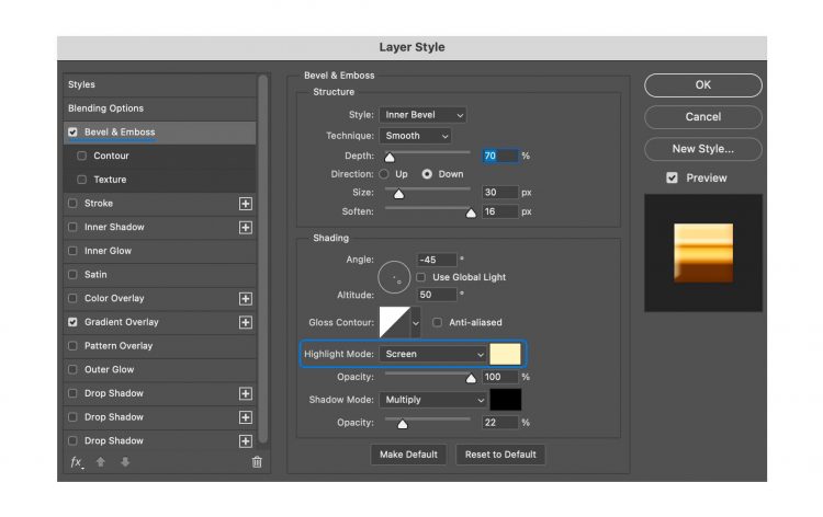 How to Create Gold Text in Photoshop: Ultimative Guide — The Designest