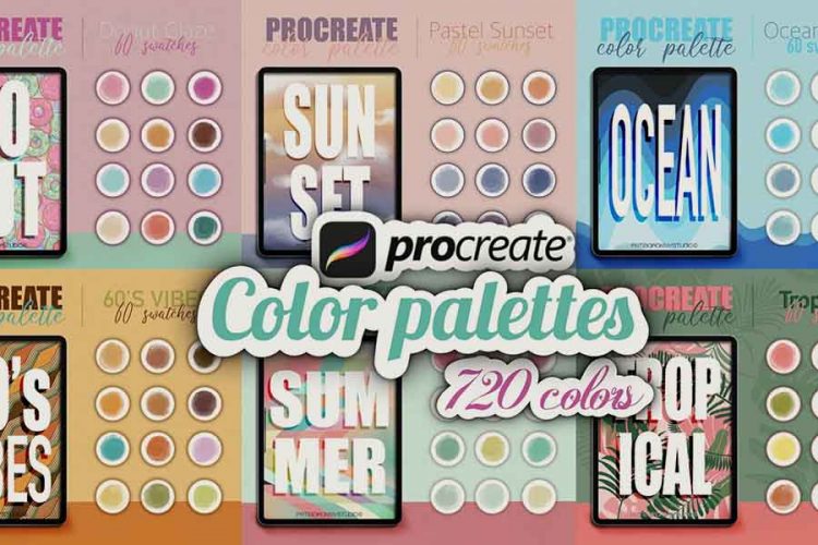 35+ Best Free Procreate Color Palettes for Vibrant Art 🎨 (Paid Incl.)