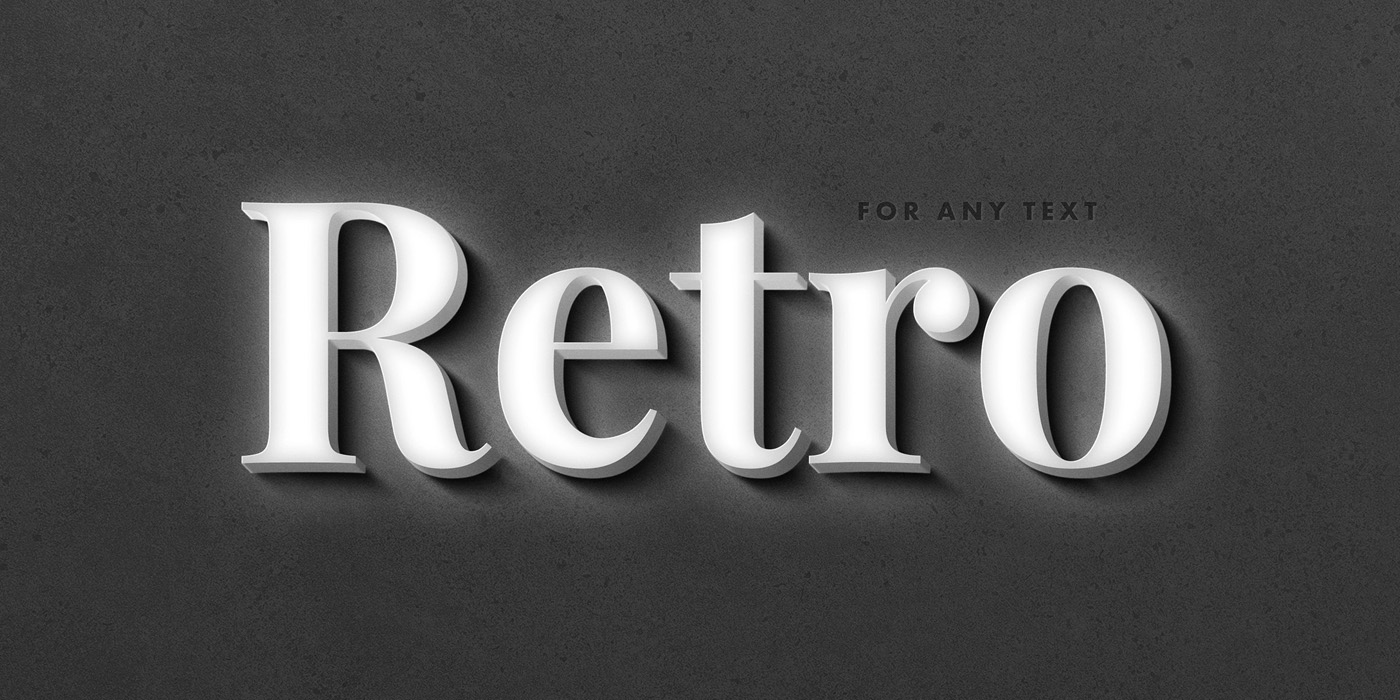 Free Retro Film Text Effect - The Designest