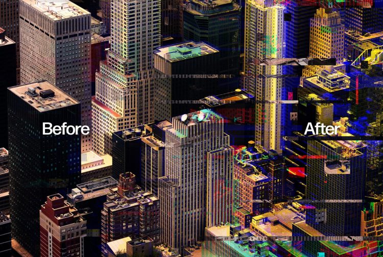 Free Screen Glitch Photo Effect - The Designest