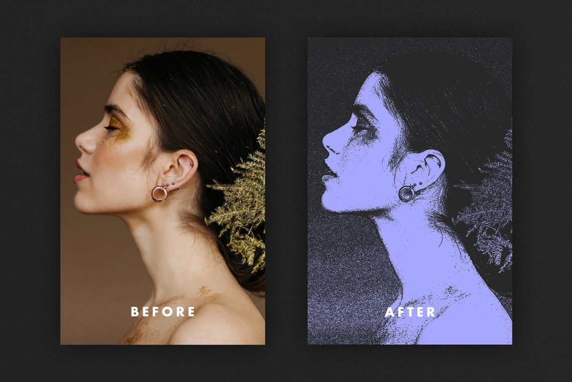 Free Bitmap Screen Poster Effect - The Designest