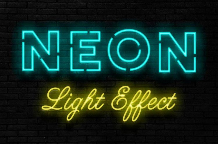 25+ Best Neon Sign Mockup Templates - The Designest