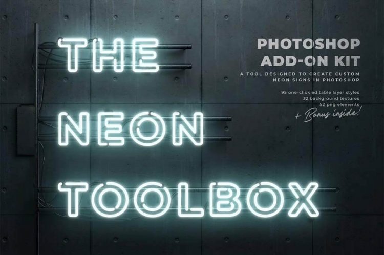 25+ Best Neon Sign Mockup Templates - The Designest