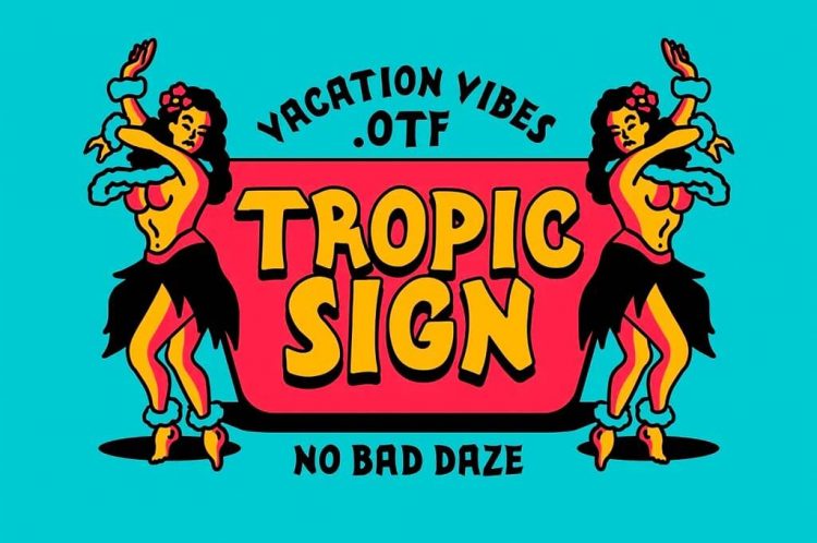 30+ Best Hawaii Fonts ? For Vacation Designs (Free & Paid) - The Designest