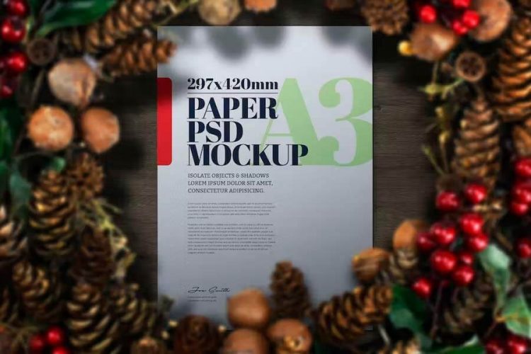 40+ Best Christmas & New Year Mockup Templates (Free & Paid)