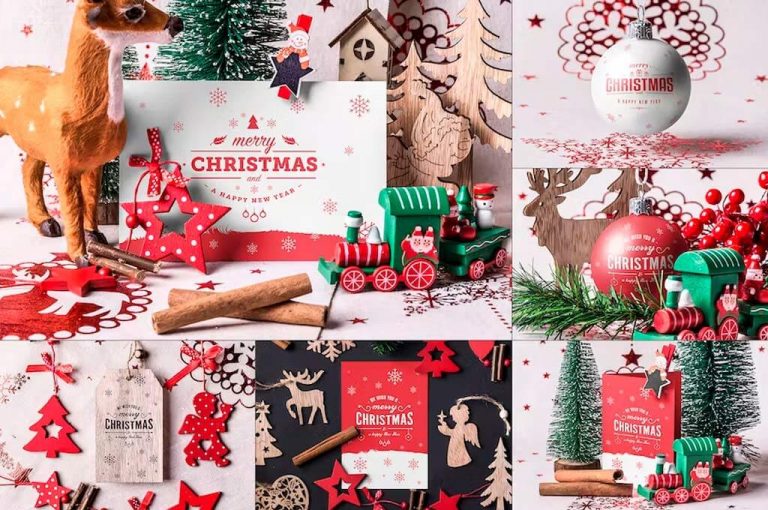 40+ Best Christmas & New Year Mockup Templates (Free & Paid)