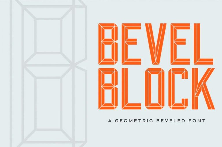 40+ Best Block Fonts With Geometric Look