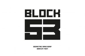 40+ Best Block Fonts With Geometric Look