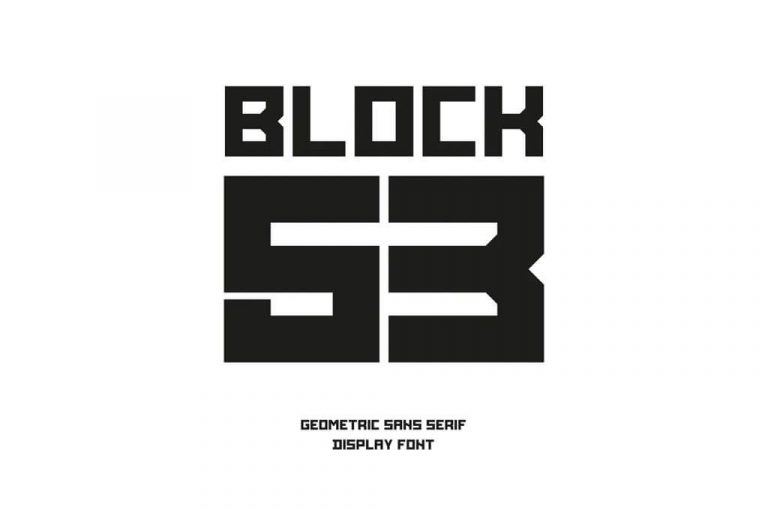 40+ Best Block Fonts With Geometric Look
