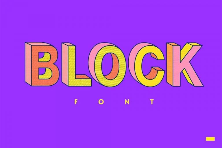 40+ Best Block Fonts With Geometric Look
