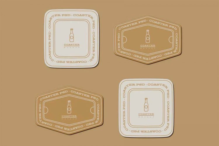 25+ Coaster Mockup Templates (Free & Paid)