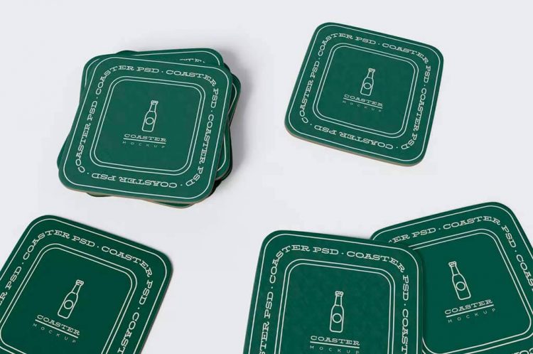 25+ Coaster Mockup Templates (Free & Paid)