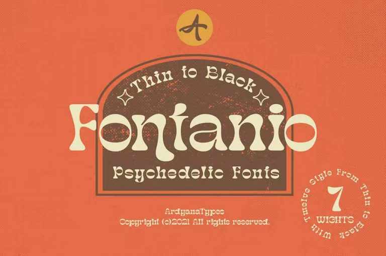 35+ Psychedelic Fonts For Mind-Expanding Designs【Free & Paid】