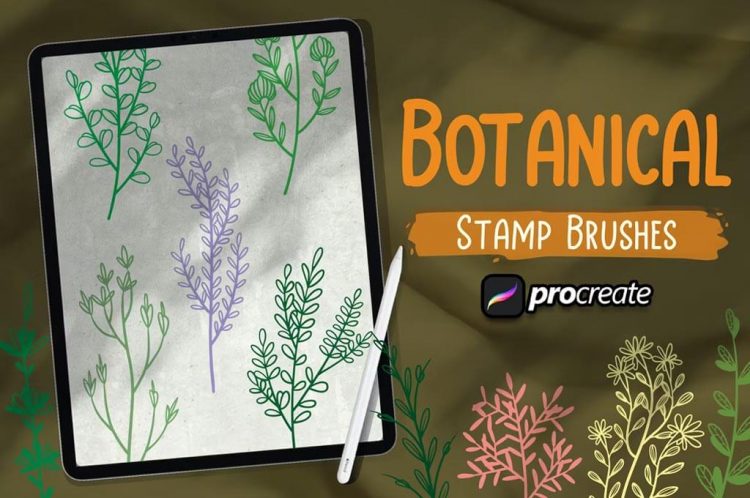 40+ Best Free Procreate Stamp Brushes (incl. Paid Versions)